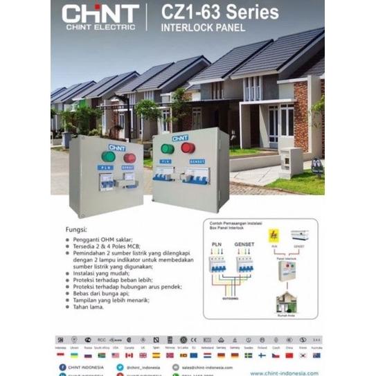 Jual Panel Interlock Switch Pln-Genset Chintlarkin 2P Ohm Saklar Switch ...