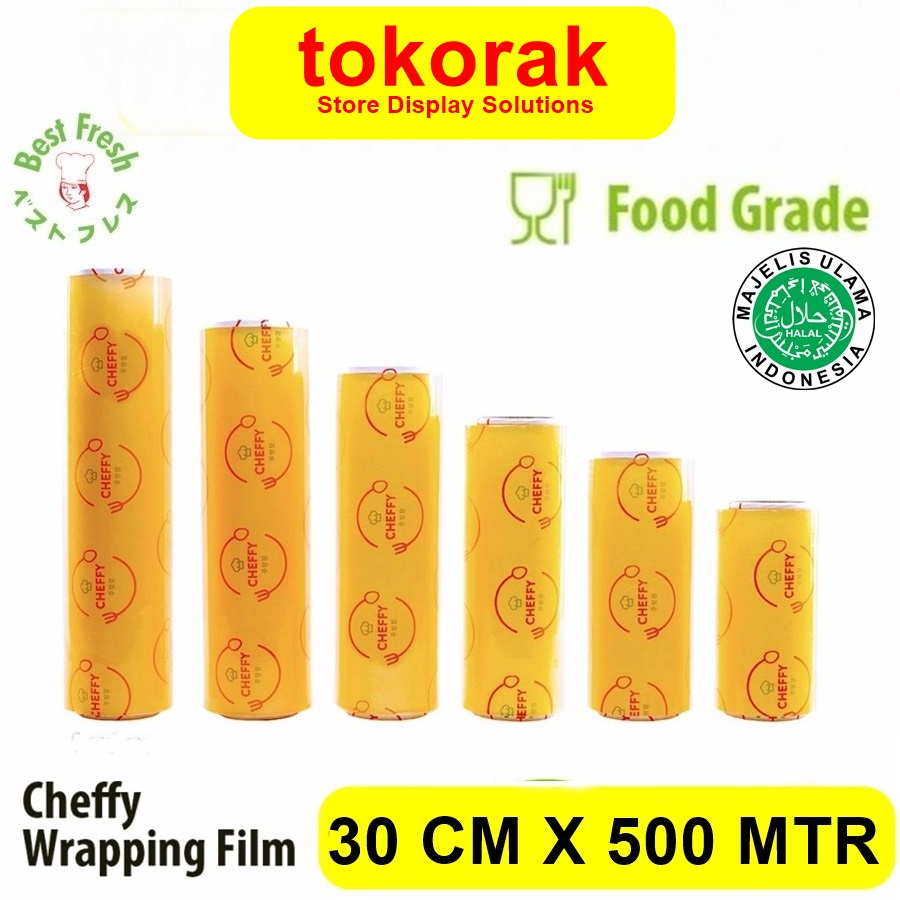 Jual CHEFFY WRAPPING ROLL 30 CM x 500 M PLASTIK WRAP MAKANAN 30CM X ...