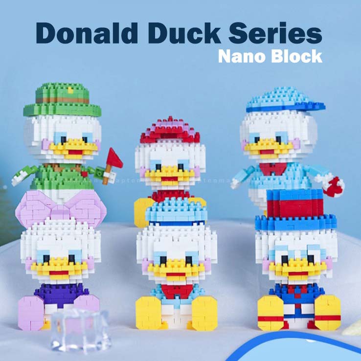 Jual Nano Block Donald duck daisy duck series building block mainan balok edukasi anak bricks ...
