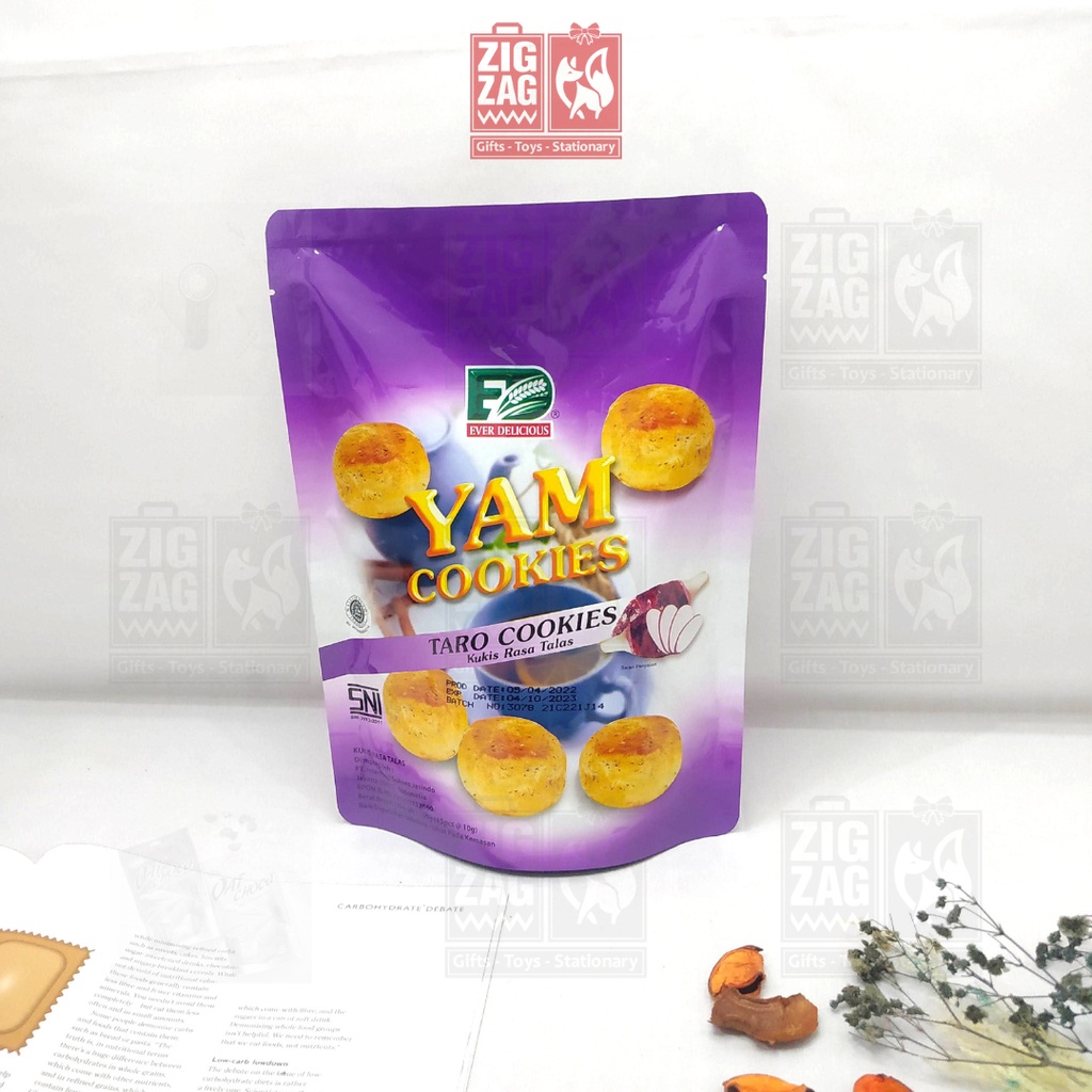 Jual Zigzag - Yam Cookies Ever Delicious ( Taro Cookies / Kukis Rasa ...