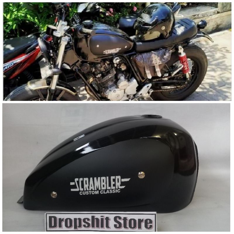 Jual tangki custom japstyle scrambler scorpio tiger megapro thunder gl ...