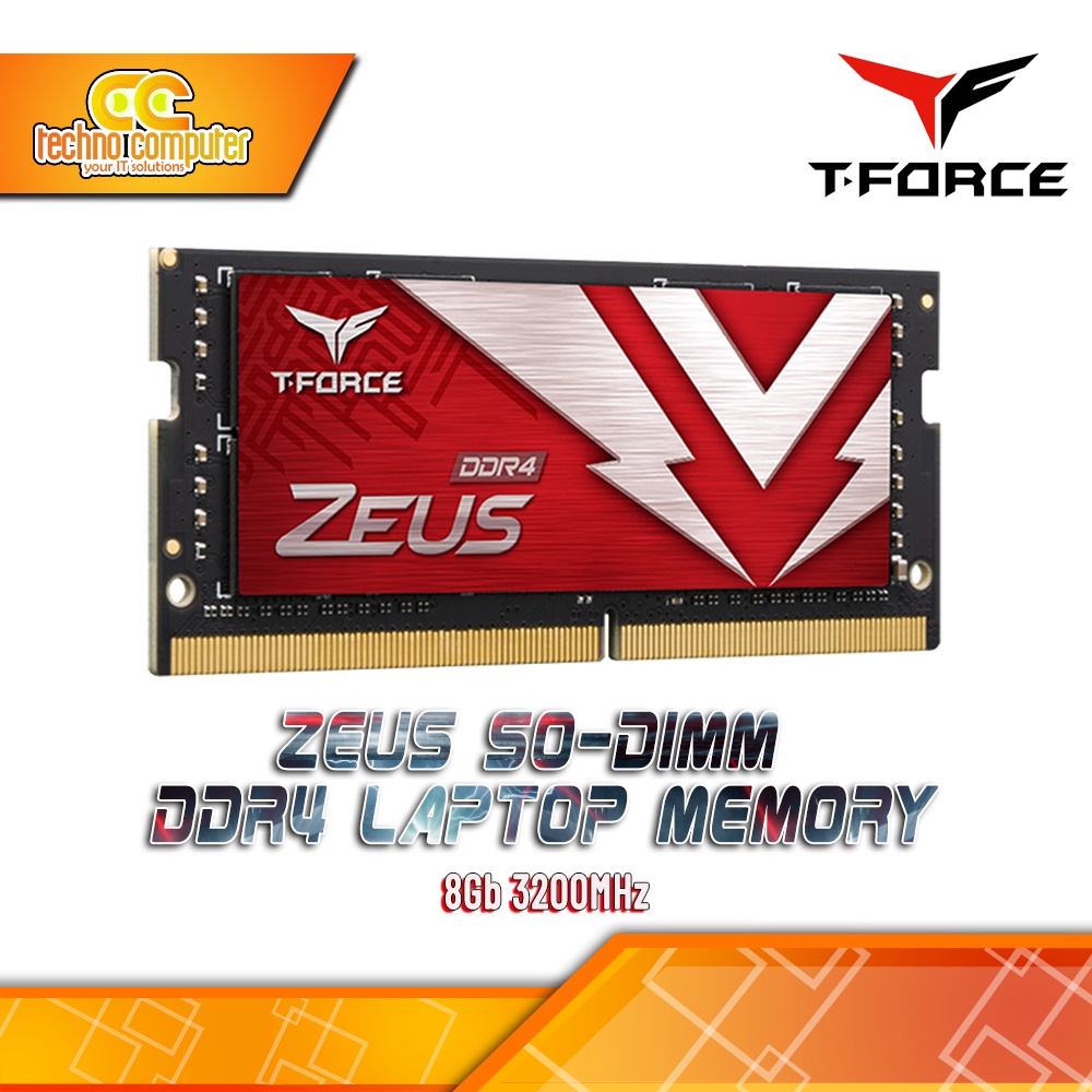 Jual RAM TEAM T-FORCE ZEUS SODIMM DDR4 8GB (1x8GB) Single 3200MHz ...