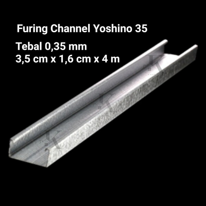 Jual Metal Furing / Furing Yoshino 35 / Chanel Furing / Rangka Plafon | Shopee Indonesia