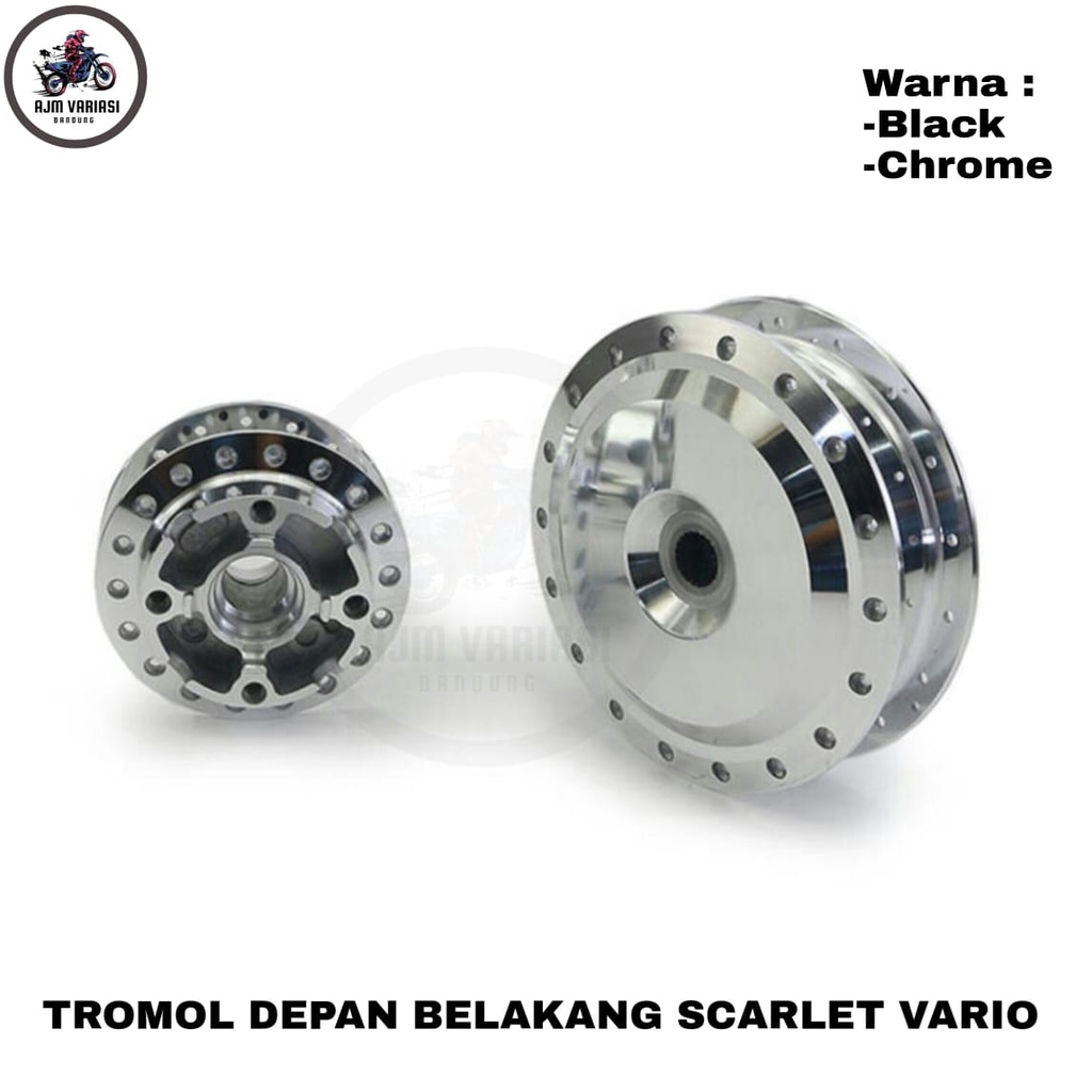 Jual Tromol Trombol Hub Terombol Scarlet Set Depan Belakang Vario ...
