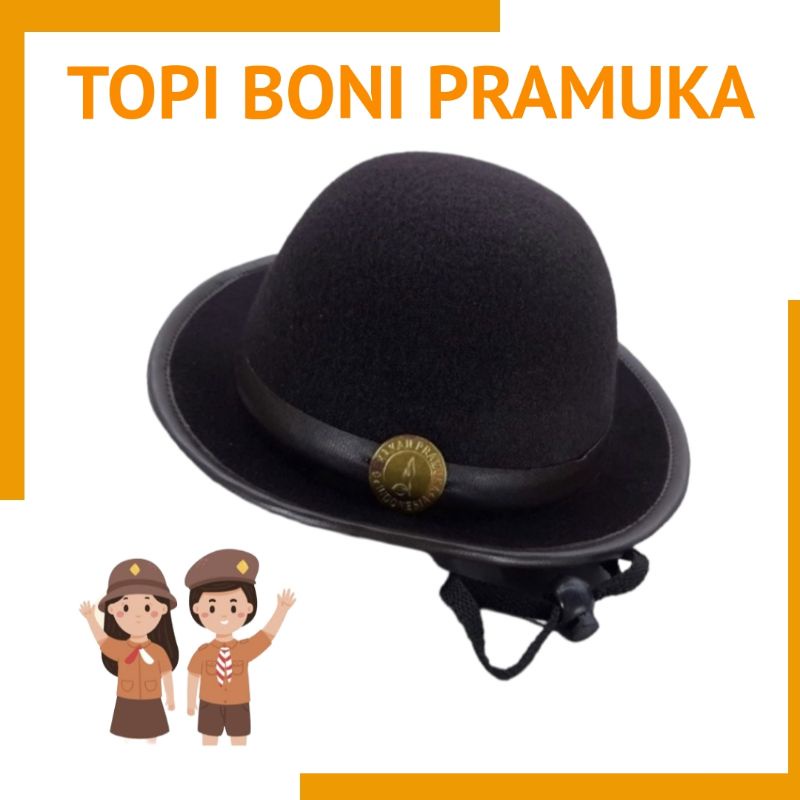 Jual topi boni pramuka laken putri / topi pramuka sd, smp | Shopee ...