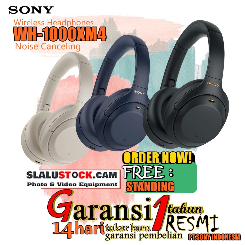 Jual Sony WH-1000XM4 Wireless Headphone WH1000XM4 WH 1000XM4 WH1000 XM4 | Shopee Indonesia