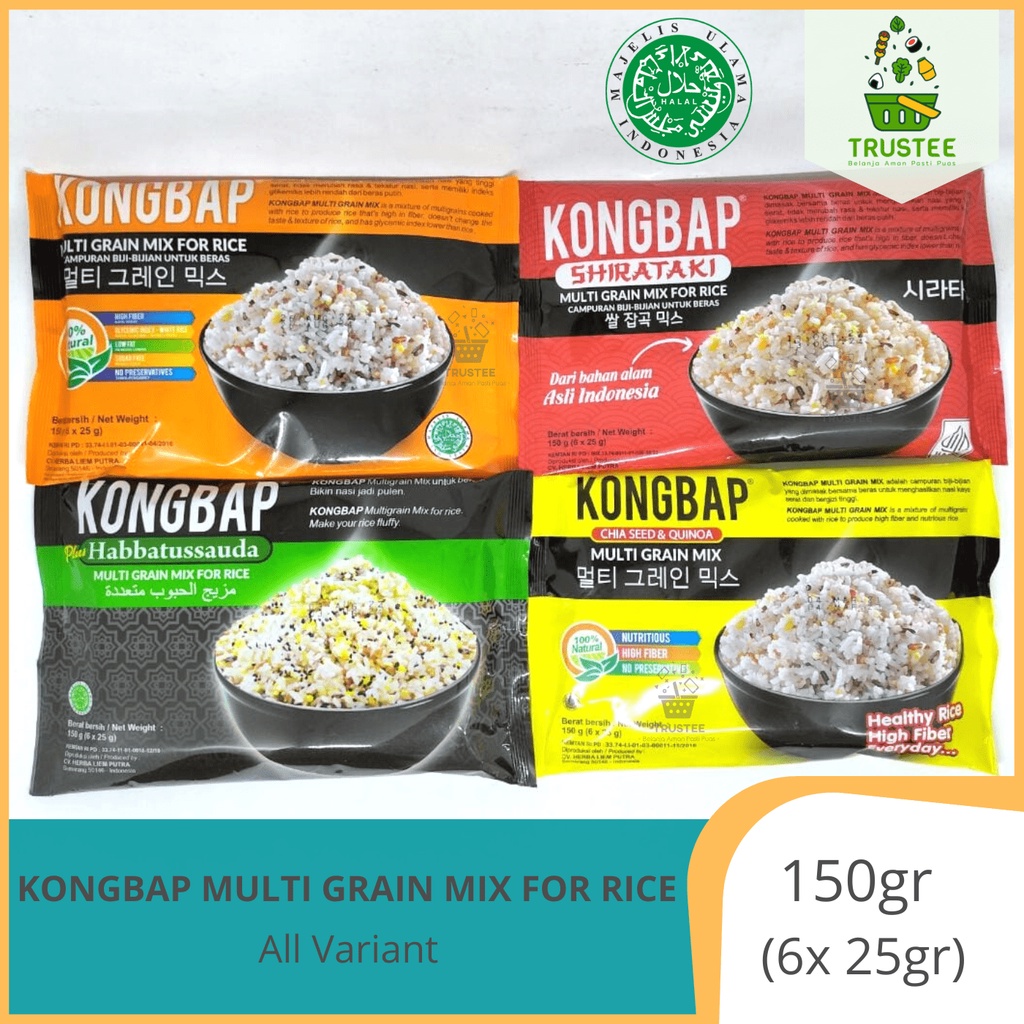 Jual Kongbap Multigrain Mix | Beras Sehat Korea Halal 150 gr (6pcs x ...