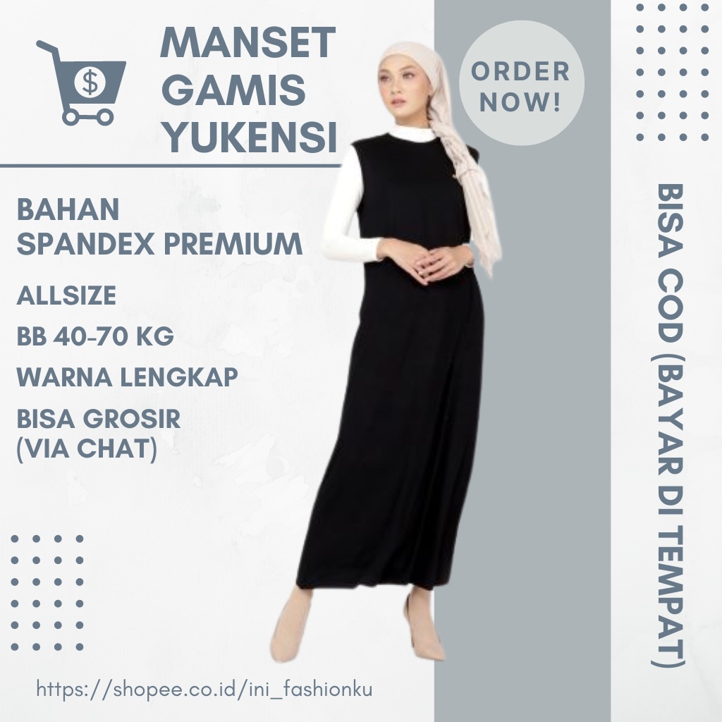 Jual INF SUPER MURAH MANSET GAMIS KUTUNG YUKENSI BAHAN SPANDEX UKURAN ...
