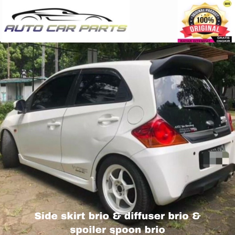 Jual Side skirt bodykit samping brio / Diffuser brio / spoiler spoon ...