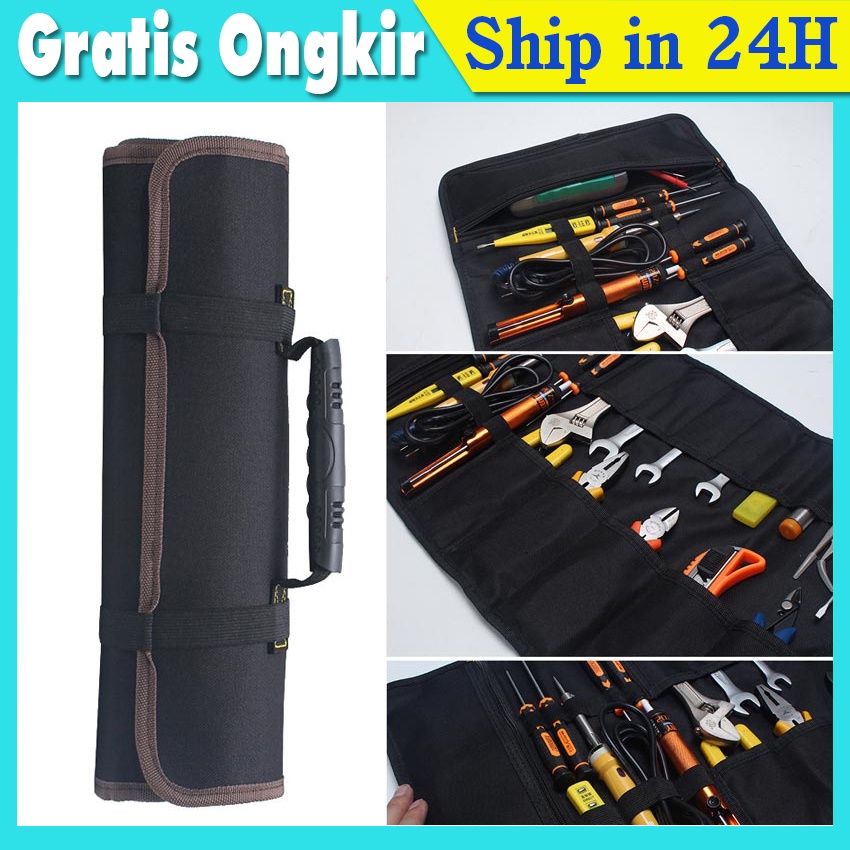 Jual Electrical Tool Bag Rool/Tas kunci Kunci/Tas Perbengkelan | Shopee ...