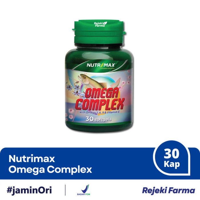 Jual VITAMIN Nutrimax Omega Complex isi 30 Softgels EXPIRE DATE 2024 ...