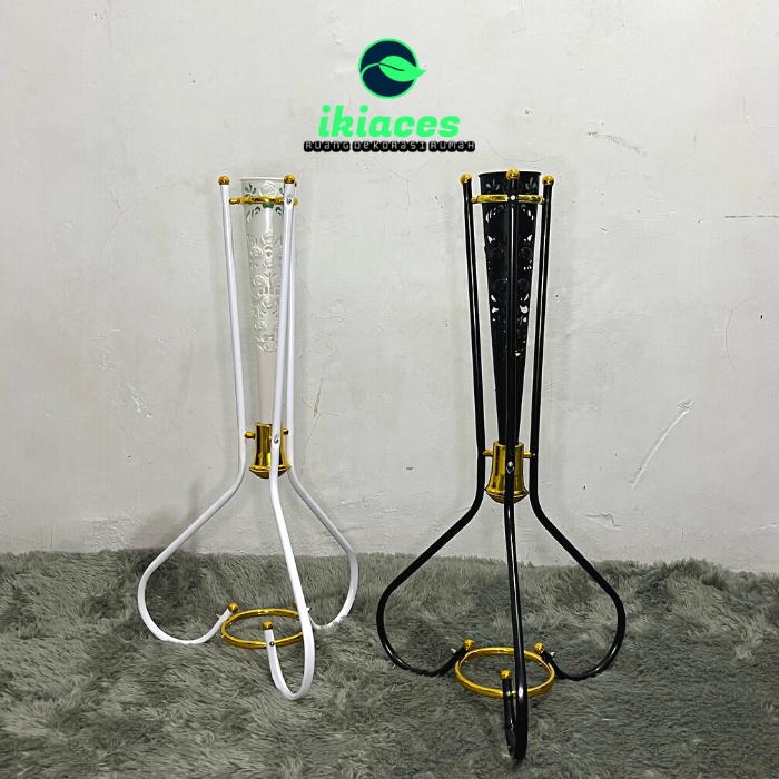 Jual VAS STANDING PREMIUM ALUMUNIUM 3 KAKI VAS KERUCUT STANDING POT ...