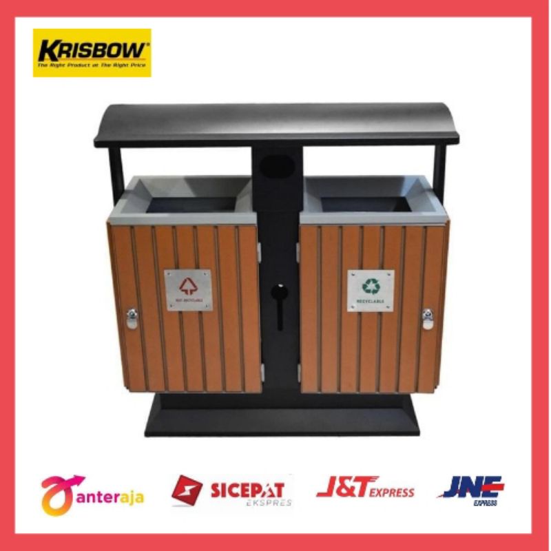 Jual Krisbow Tempat Sampah Daur Ulang / Tempat Sampah Stainless Motif ...