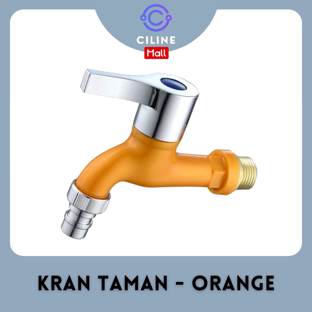 Jual Kran Air Plastik 1/2" Drat Kuningan Keran Taman 1/2 Inch Engkol ...