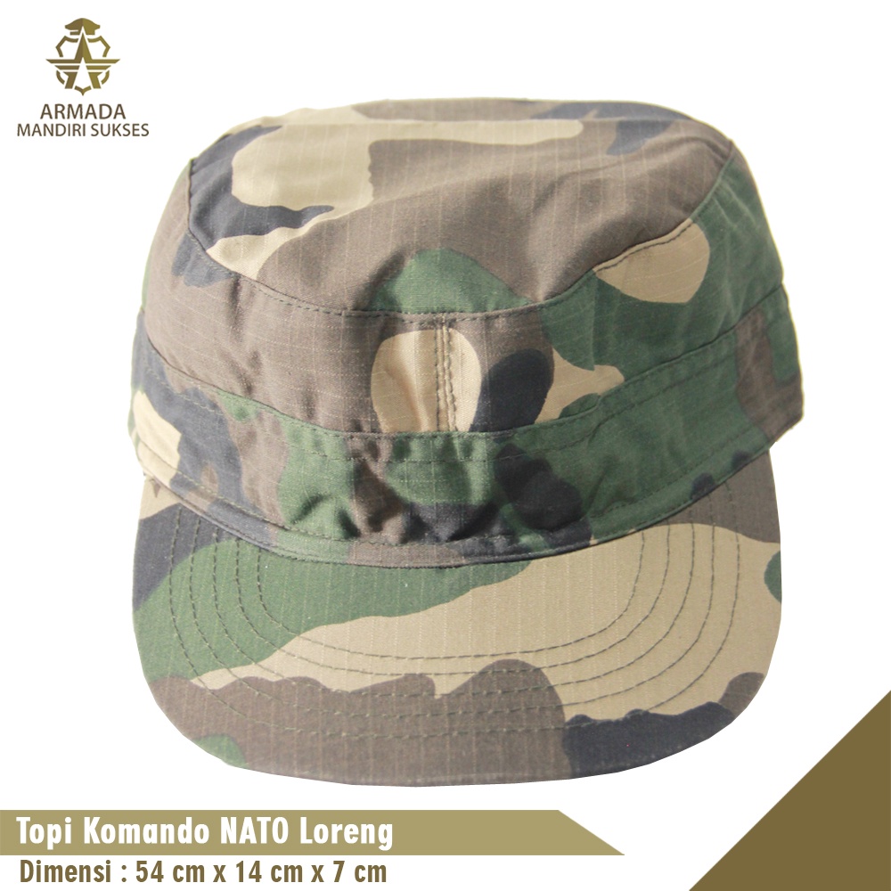 Jual Topi Komando Loreng Nato - Topi Komando | Shopee Indonesia