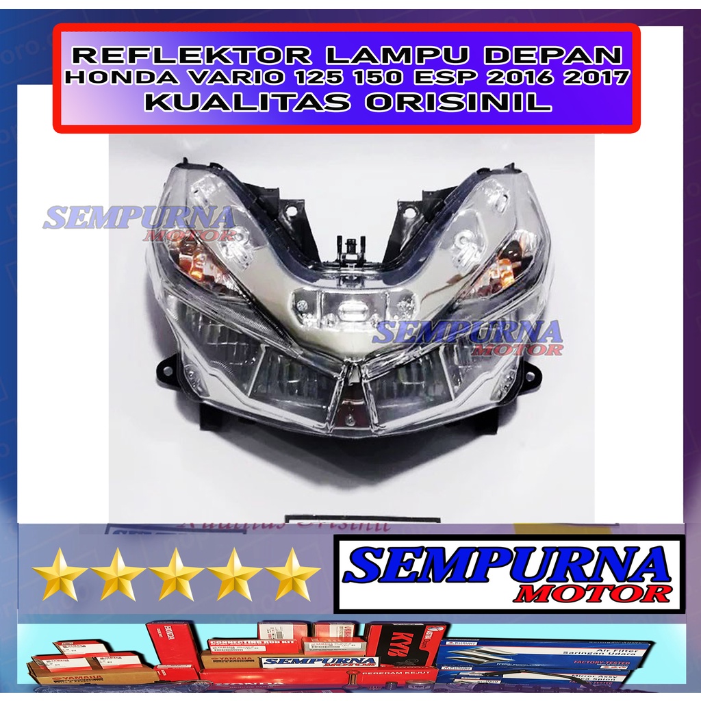 Jual Reflektor Lampu Depan Headlamp LED Vario 125 Vario 150 Old Esp 2015 2016 2017 Kualitas ...