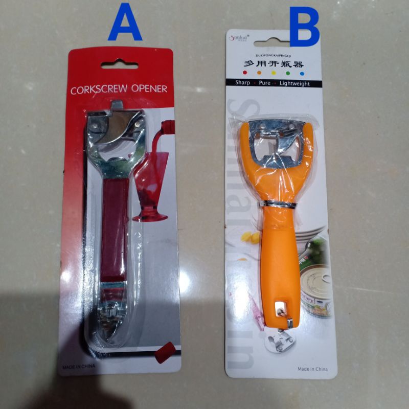 Jual pembuka botol multifungsi / pembuka kaleng 3 in 1 / opener / buka ...