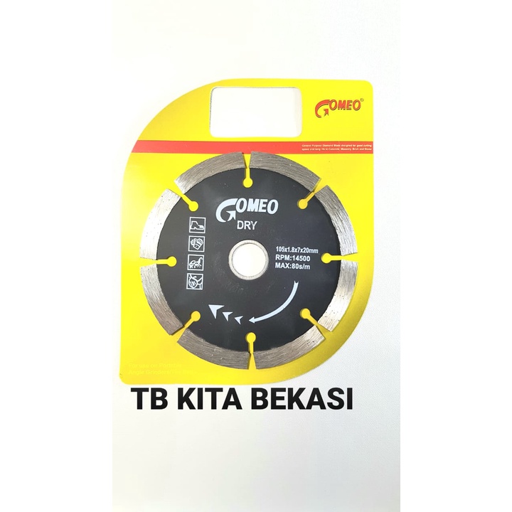 Jual Pisau Potong Keramik Gomeo Kering / Diamond Wheel Gomeo / Mata ...