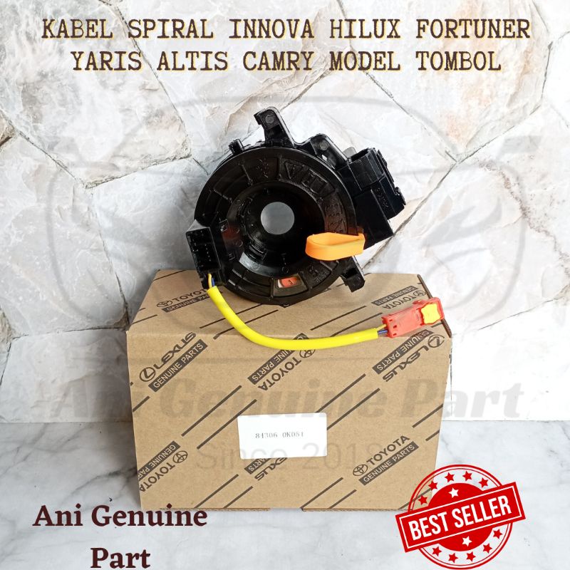 Jual Kabel Spiral Innova Hilux Fortuner Yaris Altis Camry Model Tombol ...