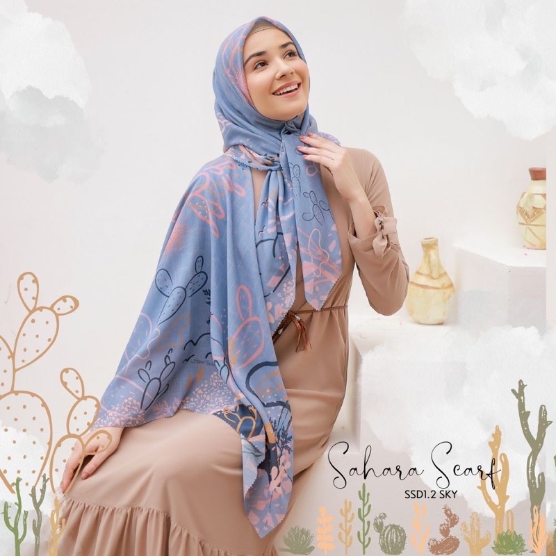 Jual NBU Hijab Voal Hijab Wanita Cantik Sahara | Hijab Voal Branded | Hijab Square HWC | Shopee ...