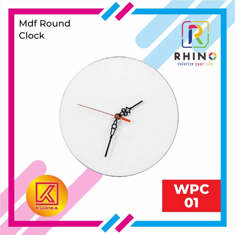 Jual Rhino MDF Sublim Papan Frame Photo Bentuk Jam (WPC - 01) | Shopee ...