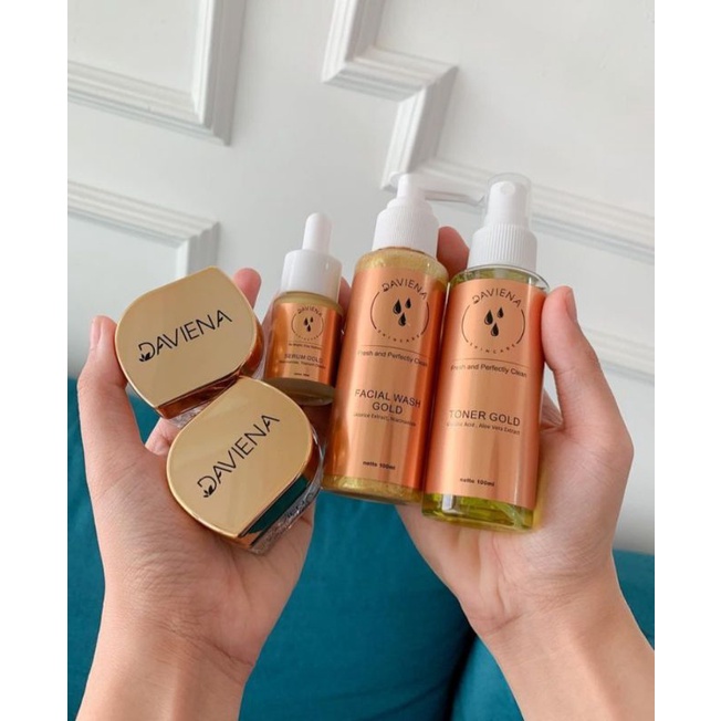 Jual DAVIENA SKINCARE GOLD SERIES | Shopee Indonesia