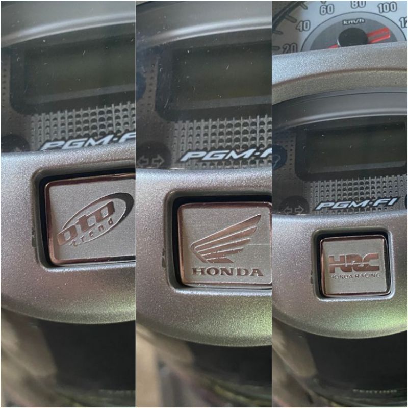 Jual emblem wings HRC,HONDA,OTO TREND stanlis timbul spido ( OTO,HRC ...