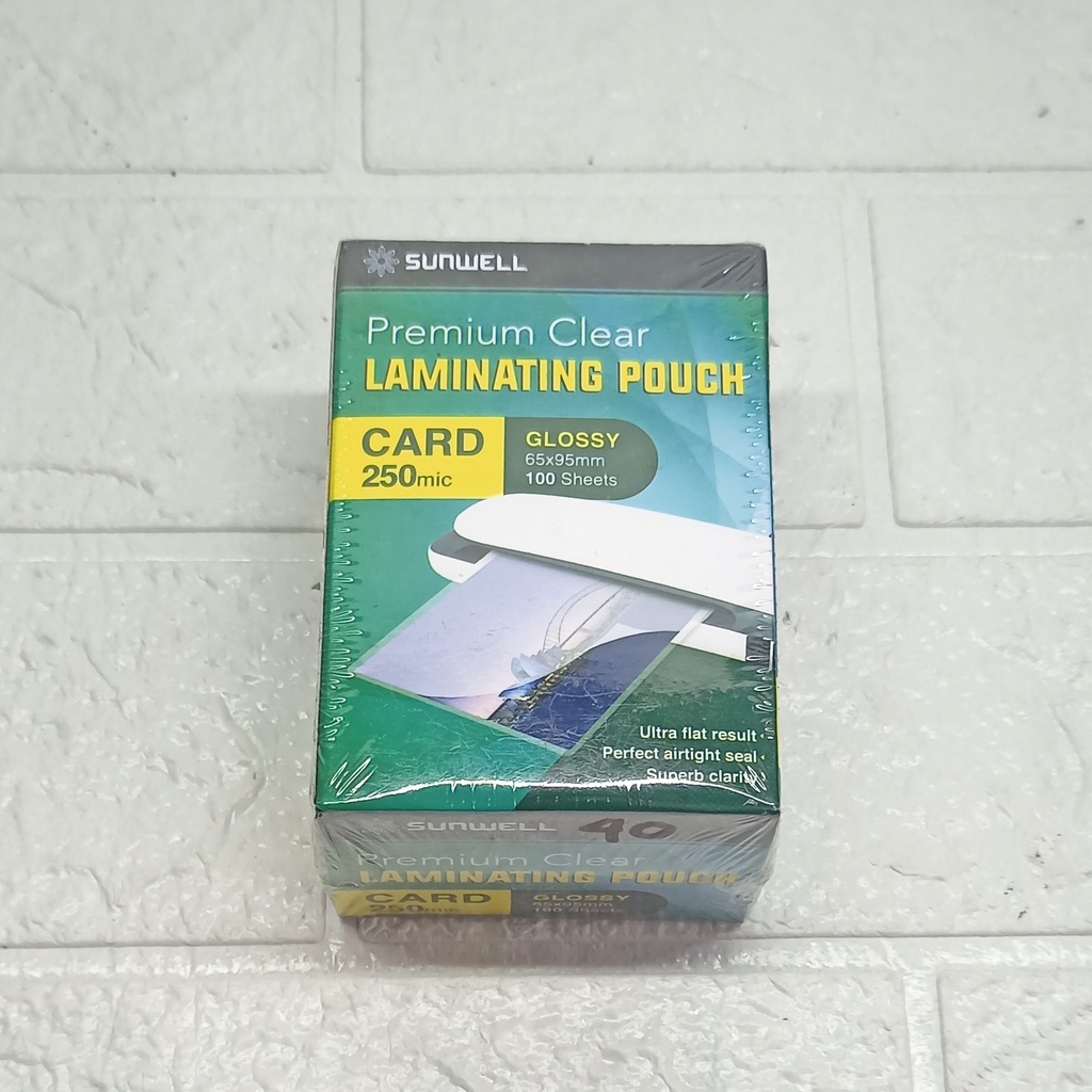 Jual Plastik Laminating Ktp / Plastik Press Ktp 250Micron Sunwell ...