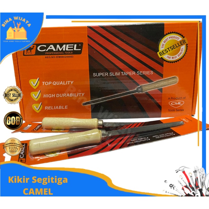 Jual Kikir Gagang Kayu Camel Bagus dan Murah/Kikir segitiga CAMEL/Kikir ...