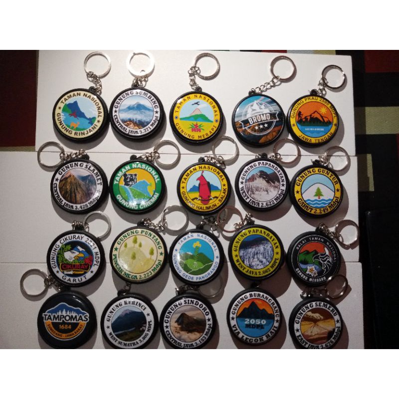 Jual Gantungan Kunci Gunung / Pin Gunung / Stiker Gunung | Shopee Indonesia