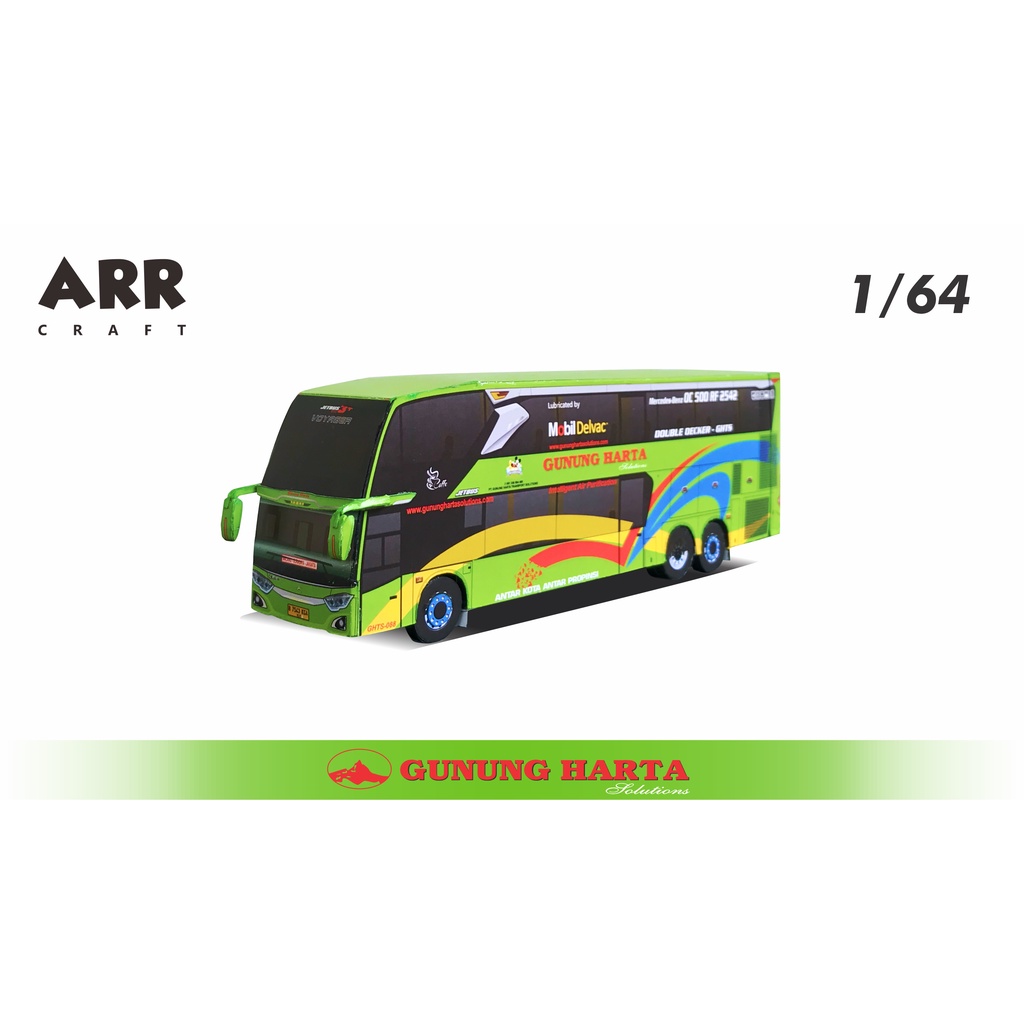 Jual Paperbus Gunung Harta Solutions Jetbus 3+ Double Decker Adiputro 1 ...