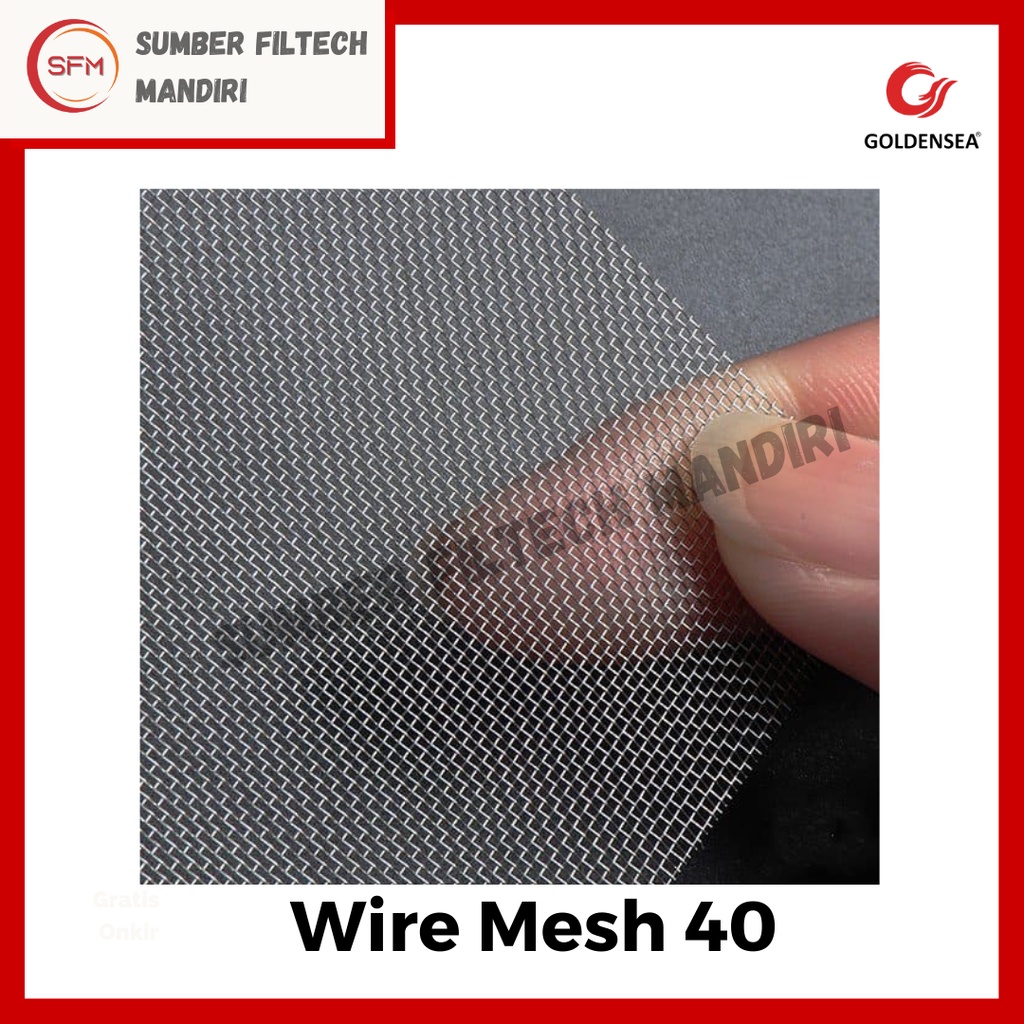 Jual Goldensea Wire Mesh Saringan SS 304, #10, 12, 14, 16, 18, 20, 24 ...