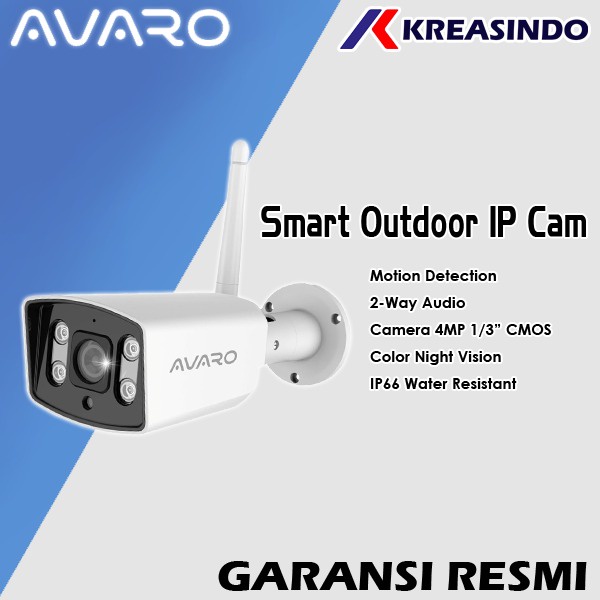 Jual AVARO Smart IPCAM IP CAMERA Outdoor CCTV 4mp Wifi Wireless Resmi | Shopee Indonesia