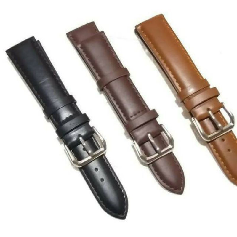 Jual TALI STRAP KULIT LEATHER JAM CASIO EDIFACE UKURAN 16 18 20 22 24MM ...
