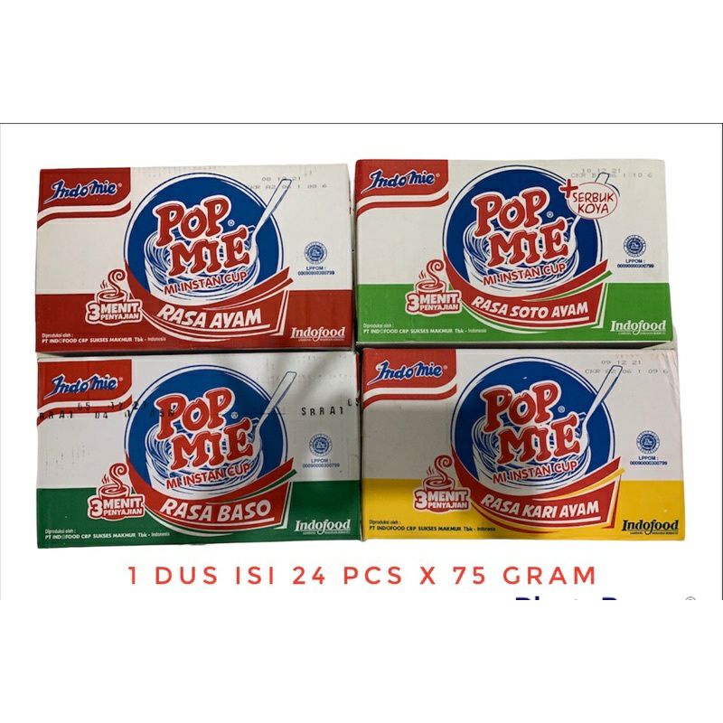 Jual pop mie varian rasa cup besar 1 dua isi 24 semua rasa | Shopee ...