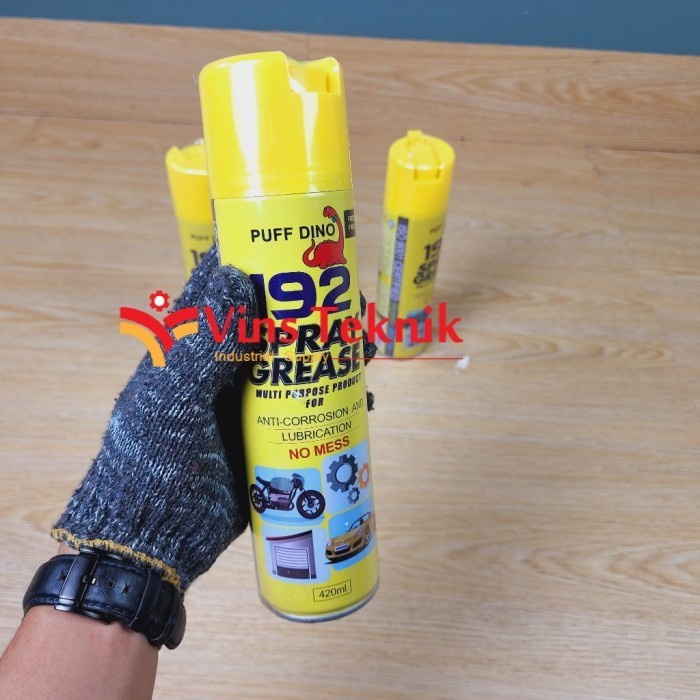 Jual Spray grease 192 pelumas rante part dll PUFF DINO 420ml | Shopee ...