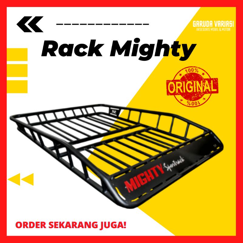 Jual Rak Atas Mobil Rack Mighty Plat Besi Hitam | Shopee Indonesia