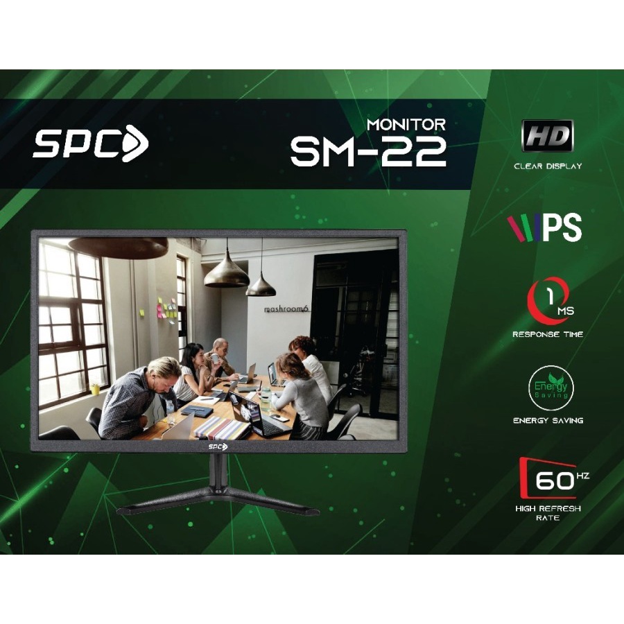 Jual SPC Monitor LED PC Gaming 22 Inch - Garansi Resmi 1 Tahun | Shopee ...