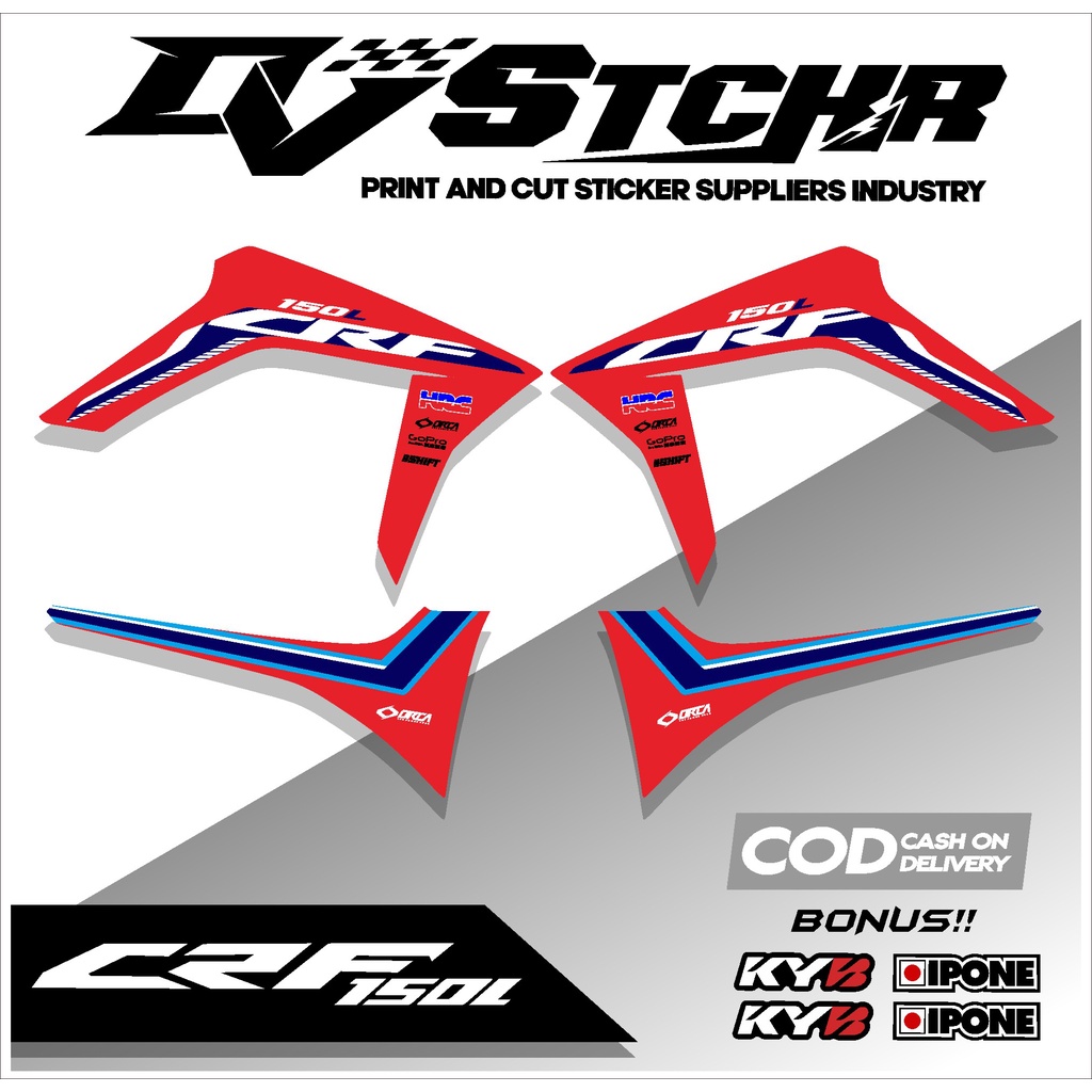 Jual ( PROMO COD )TERBARU striping new crf 150L striping ori crf stiker ...
