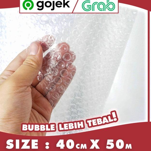 Jual BUBBLE WRAP ROLL 40 CM X 50 METER HITAM PUTIH MEGA INDO PACKING ...