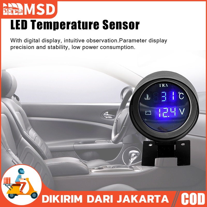 Jual Pengukur Suhu Sensor Temperatur Mobil Digital, Pengukur Voltase ...