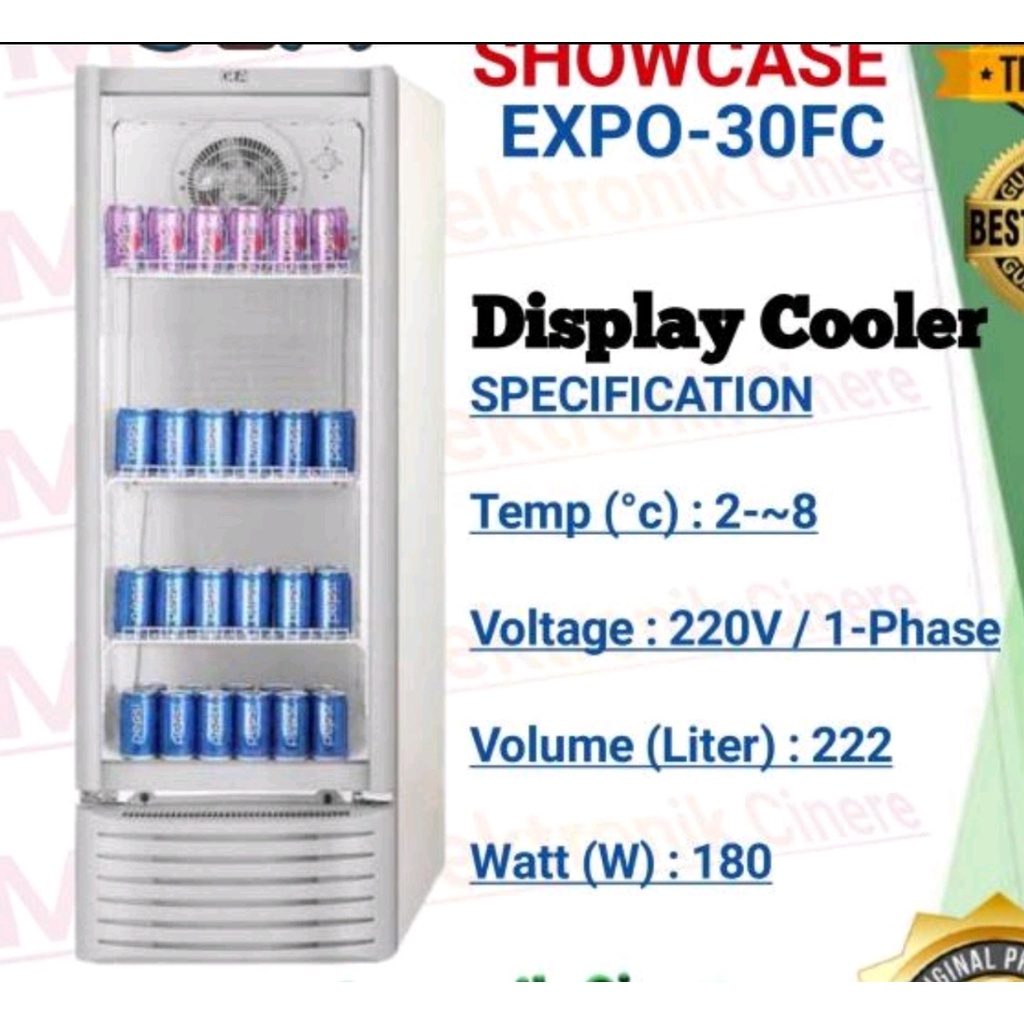 Jual KULKAS SHOWCASE PENDINGIN GEA 3 RAK TYPE EXPO 30 | Shopee Indonesia
