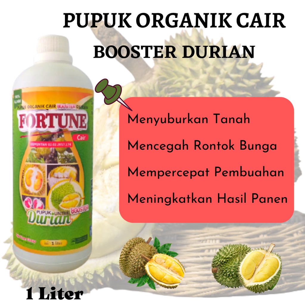 Jual PUPUK DURIAN 1 LITER, Pupuk Cair Pemicu Buah Durian, Pupuk Durian Cepat Besar | Shopee ...