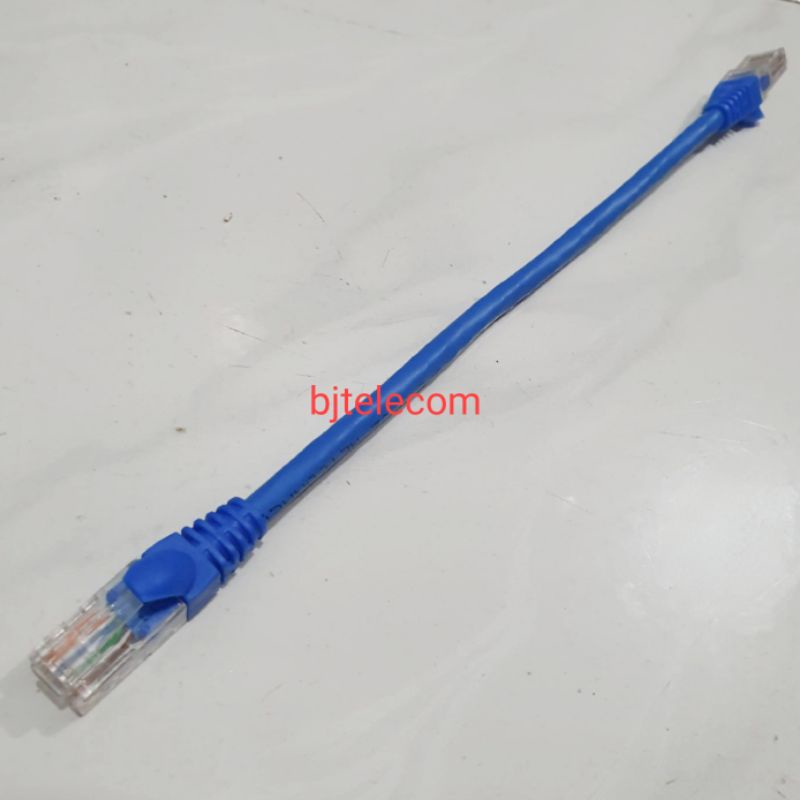 Jual patch cord UTP cat 6 50 cm commscope blue/ kabel LAN 0,5 meter ...
