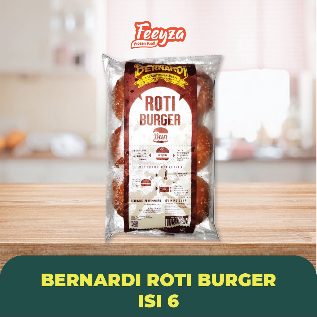 Jual Bernardi Roti Burger Isi 6 (300 gram) | Shopee Indonesia