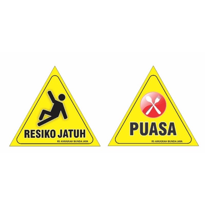 Jual Custom Akrilik Segitiga Resiko Jatuh | Shopee Indonesia
