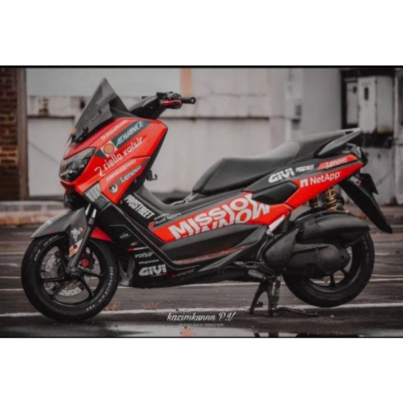 Jual Decal sticker Nmax old Red Mission fullbody | Shopee Indonesia