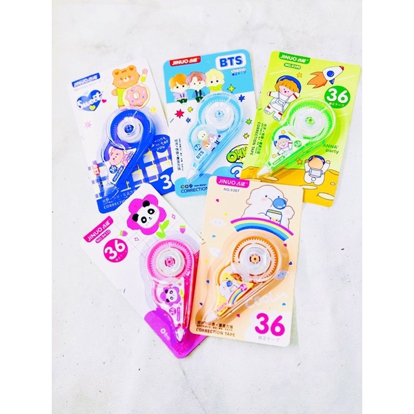 Jual STIPO / TIP EX KERTAS FANCY JINUO 36 METER FANCY | Shopee Indonesia