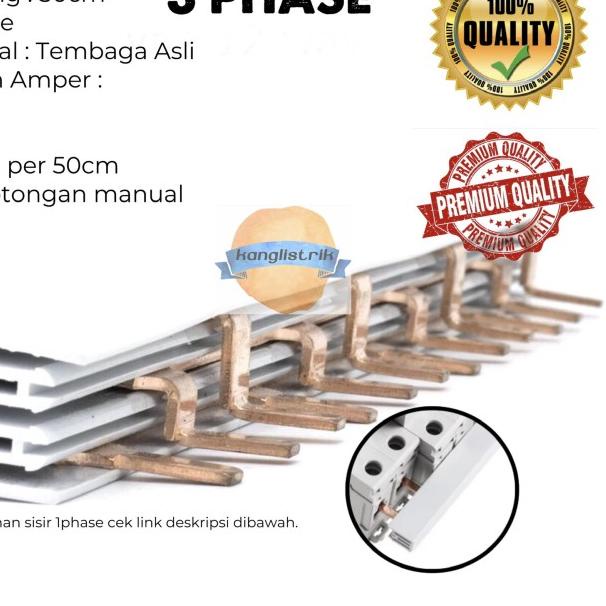 Jual BUSBAR SISIR MCB 3 PHASE SISIR MCB 3P 63A 100A - 63A | Shopee ...
