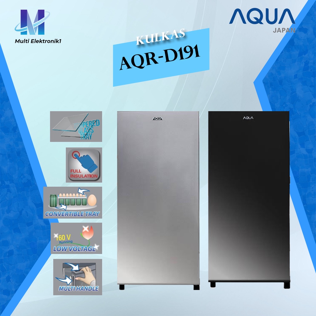 Jual KULKAS AQUA JAPAN AQR-D191 1 PINTU | Shopee Indonesia